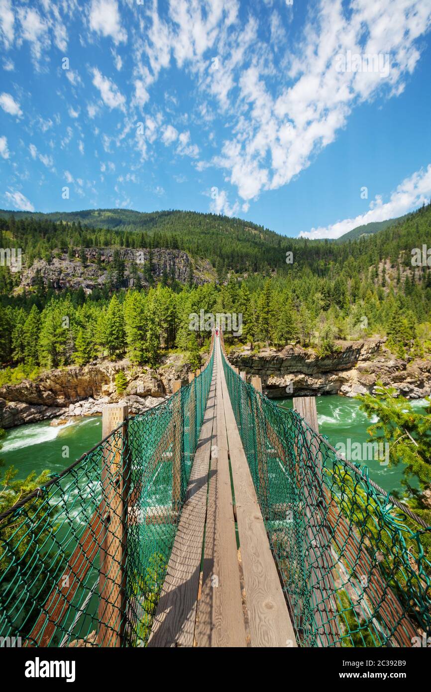Bridge in mountain Stock Photo - Alamy