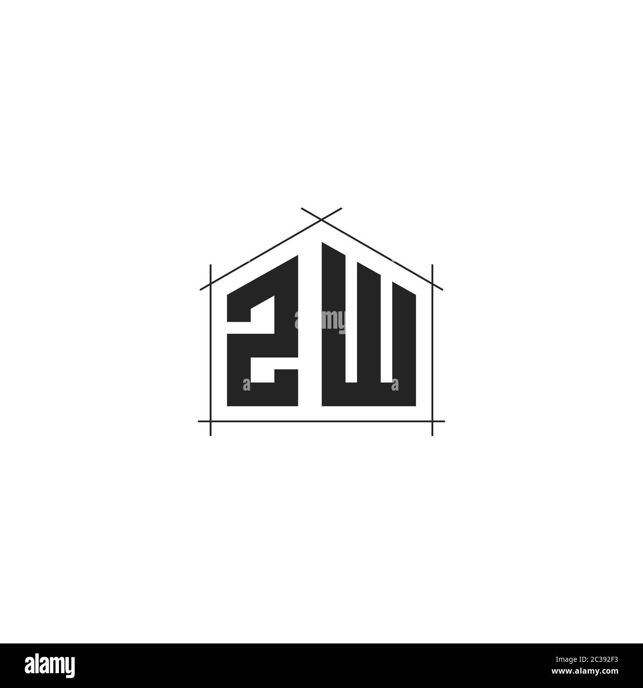 Zw logo vector vectors hi-res stock photography and images - Alamy