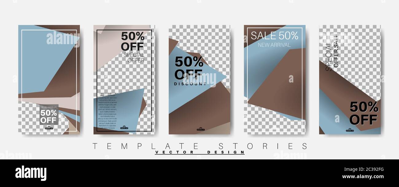 Geometric shape banner template that can be edited for social media ...