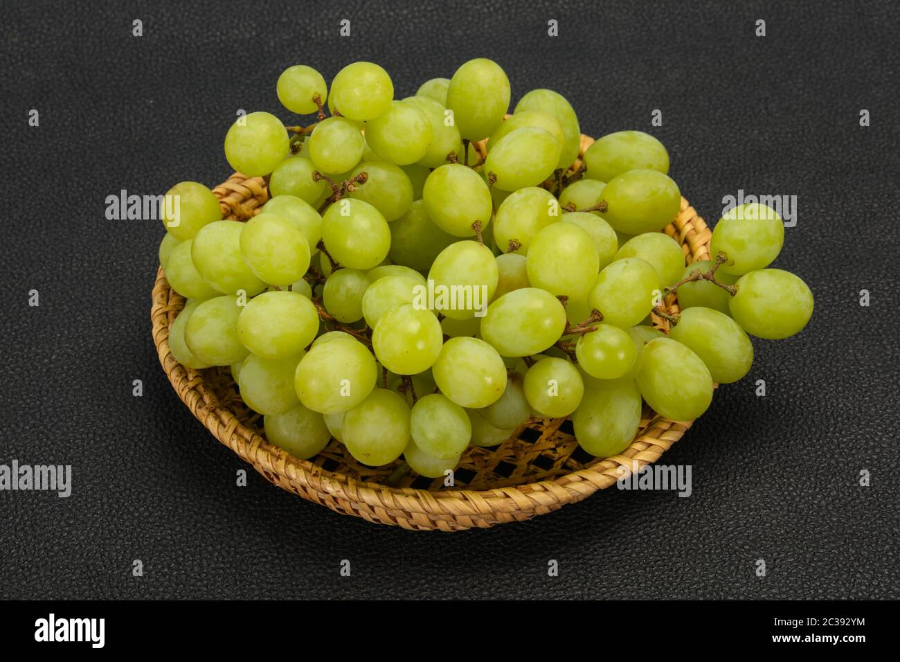 Sweet ripe fresh Green grape branch Stock Photo - Alamy