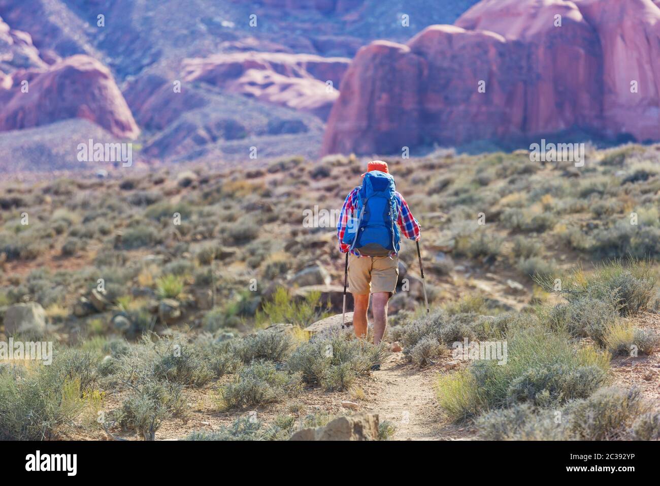 Hike in Utah Stock Photo - Alamy