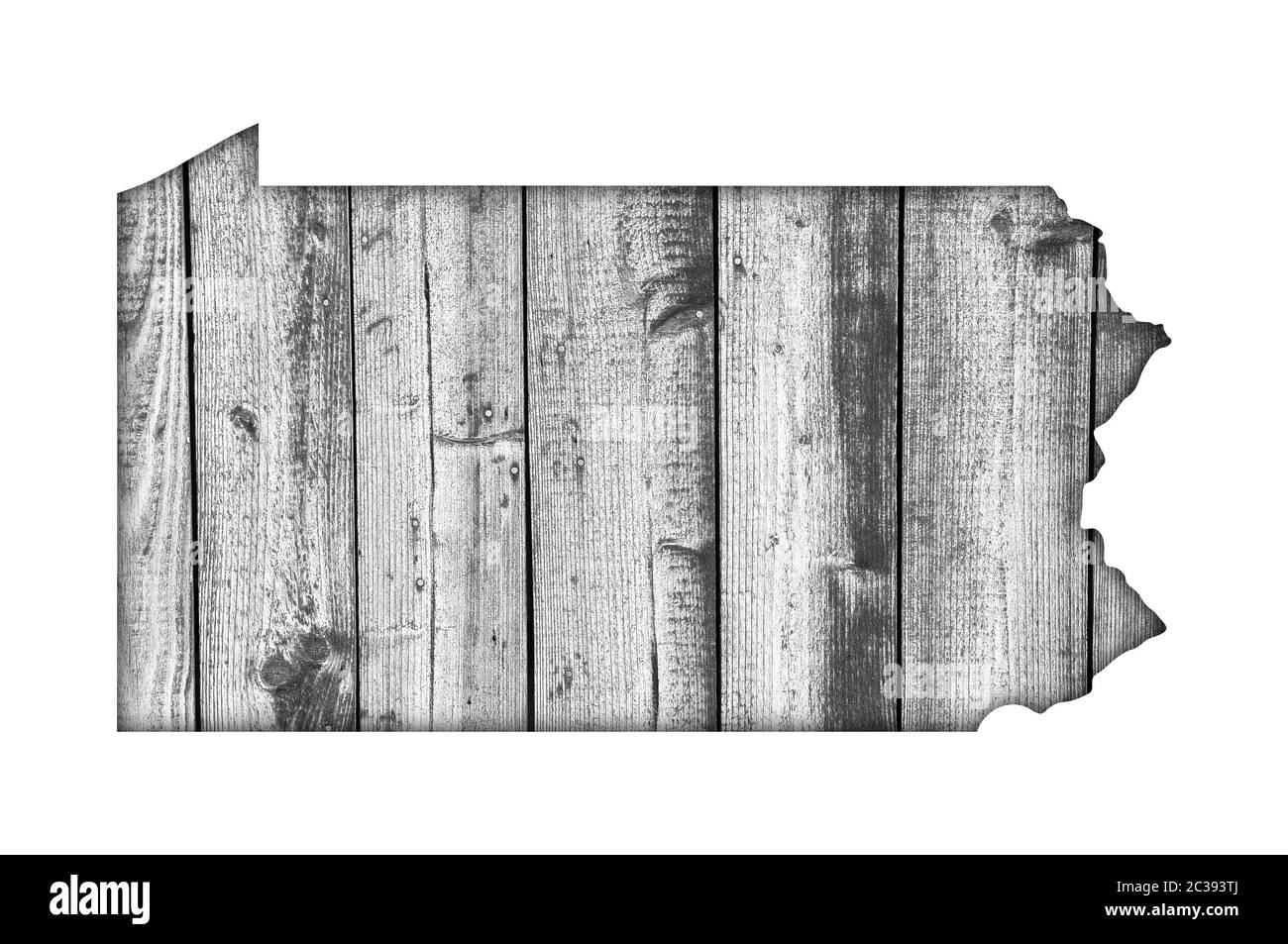 Pennsylvania map isolated on Cut Out Stock Images & Pictures - Alamy