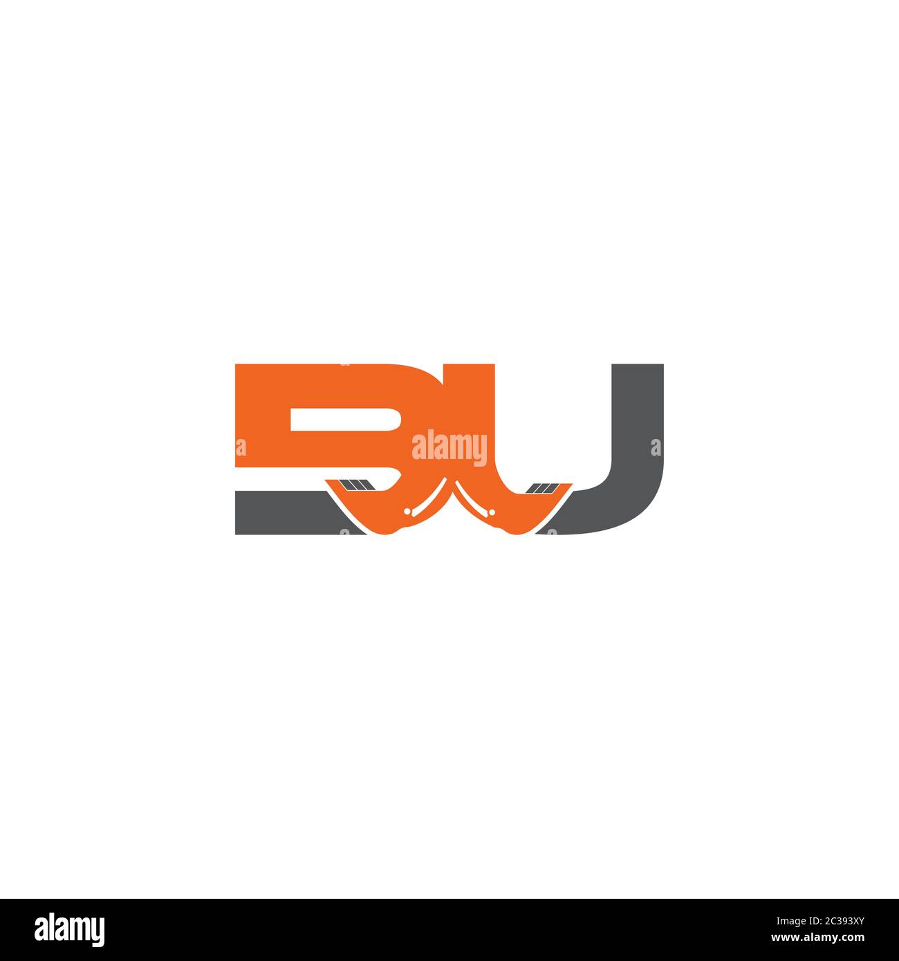 Letter bu vector vectors hi-res stock photography and images - Alamy