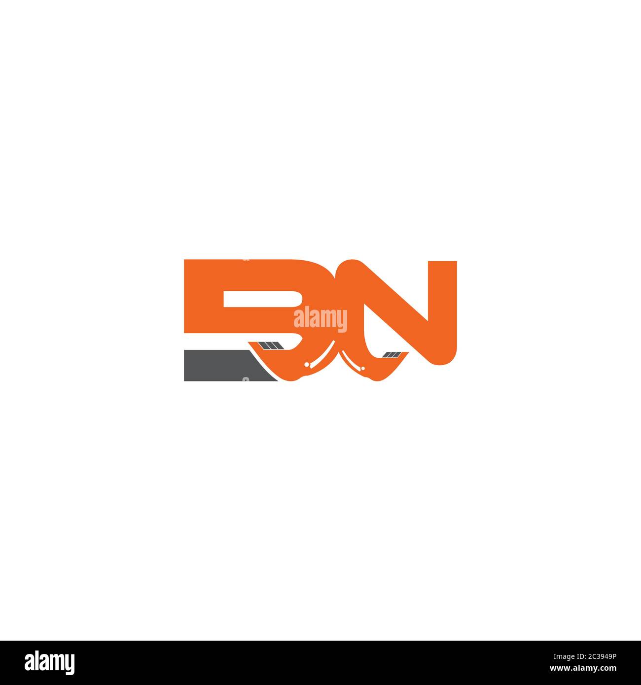 Letter bn vector vectors hi-res stock photography and images - Alamy