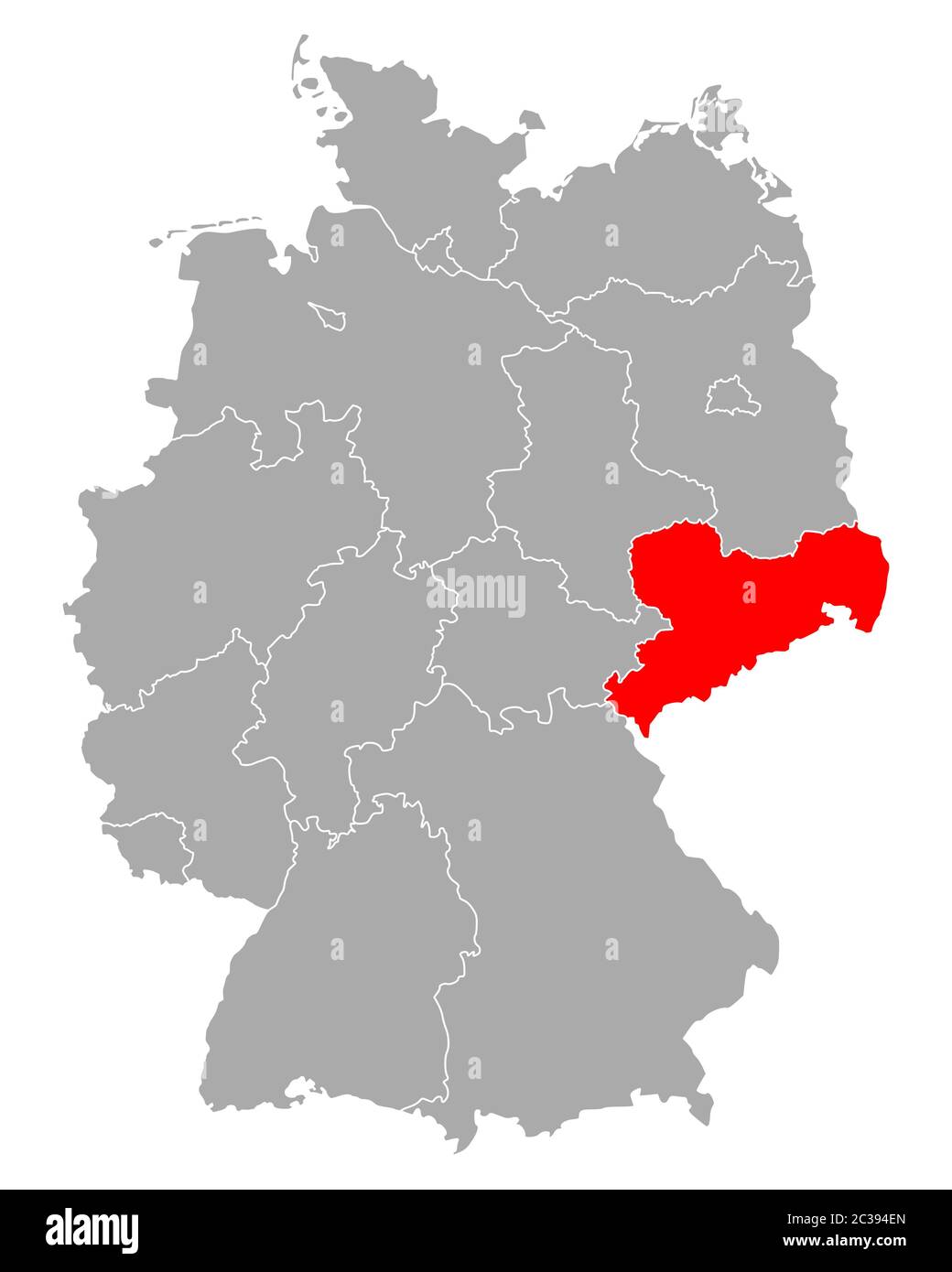 Map of saxony in germany hi-res stock photography and images - Alamy