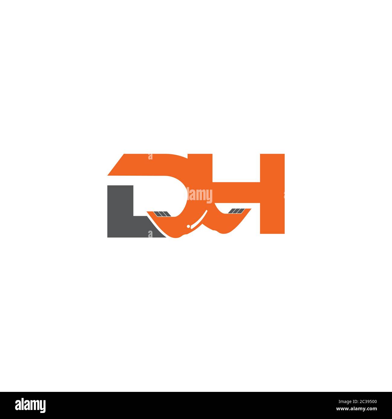 Letter dh logo hi-res stock photography and images - Alamy