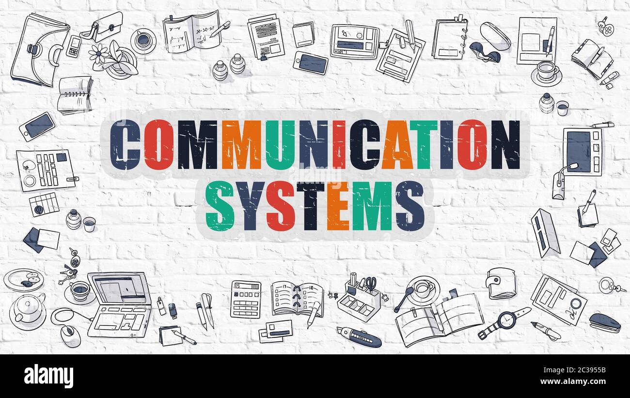 Communication Systems Concept. Modern Line Style Illustation ...