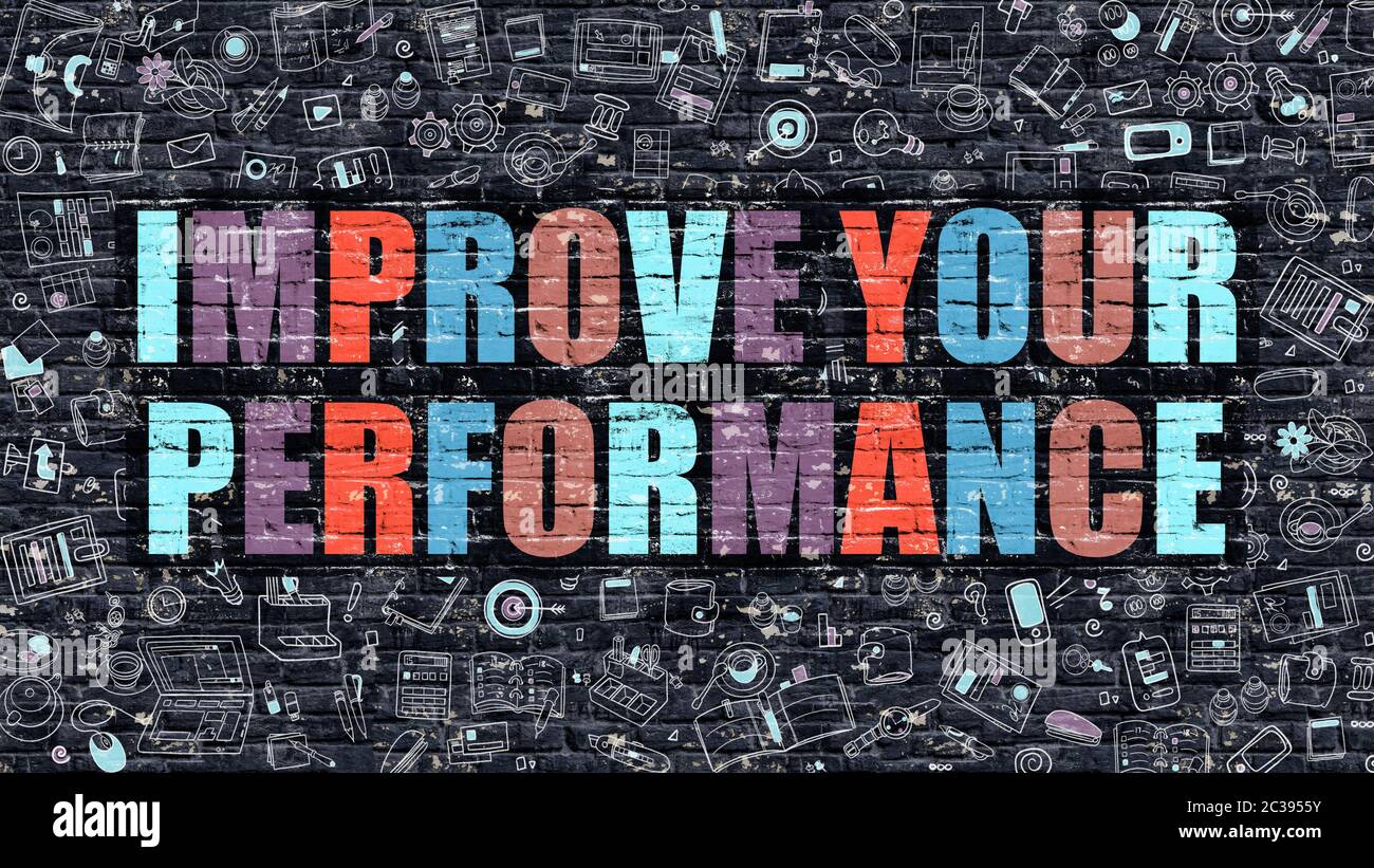 Improve Your Performance Concept. Modern Illustration. Multicolor ...