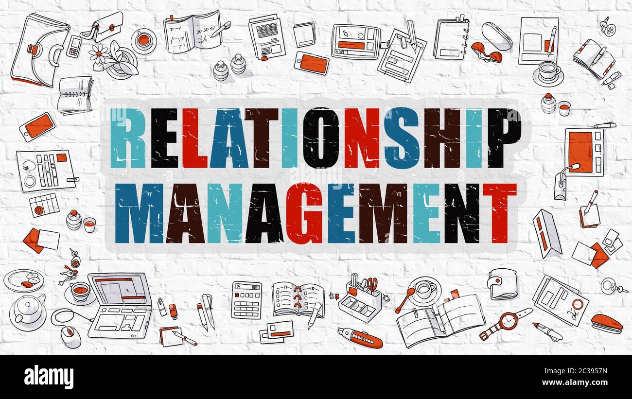 Relationship Management Concept. Relationship Management Drawn on White ...