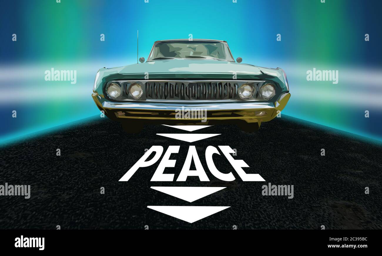 Street Sign to Peace Stock Photo - Alamy
