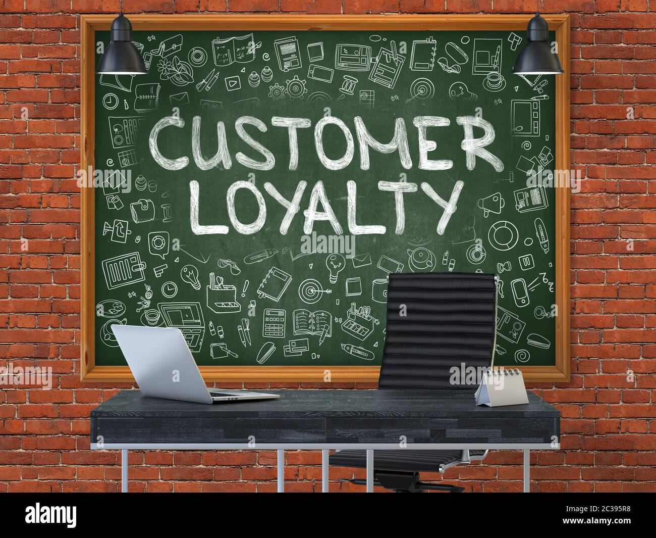 Customer Loyalty - Handwritten Inscription by Chalk on Green Chalkboard ...