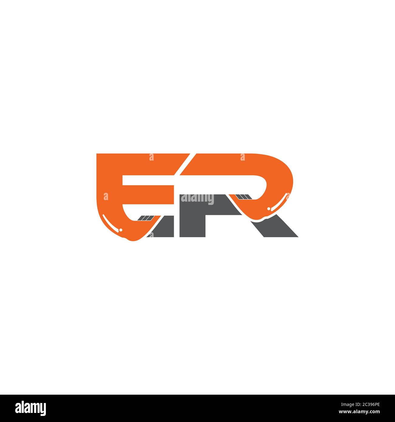Letter er vector vectors hi-res stock photography and images - Alamy