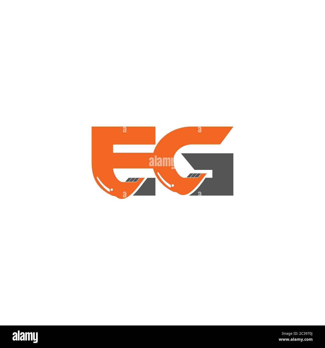 Letter eg vector vectors Cut Out Stock Images & Pictures - Alamy