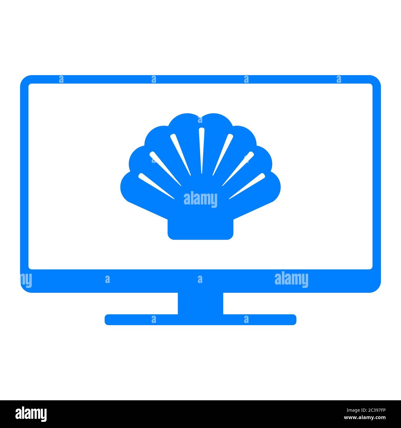 Shell and screen Stock Photo - Alamy