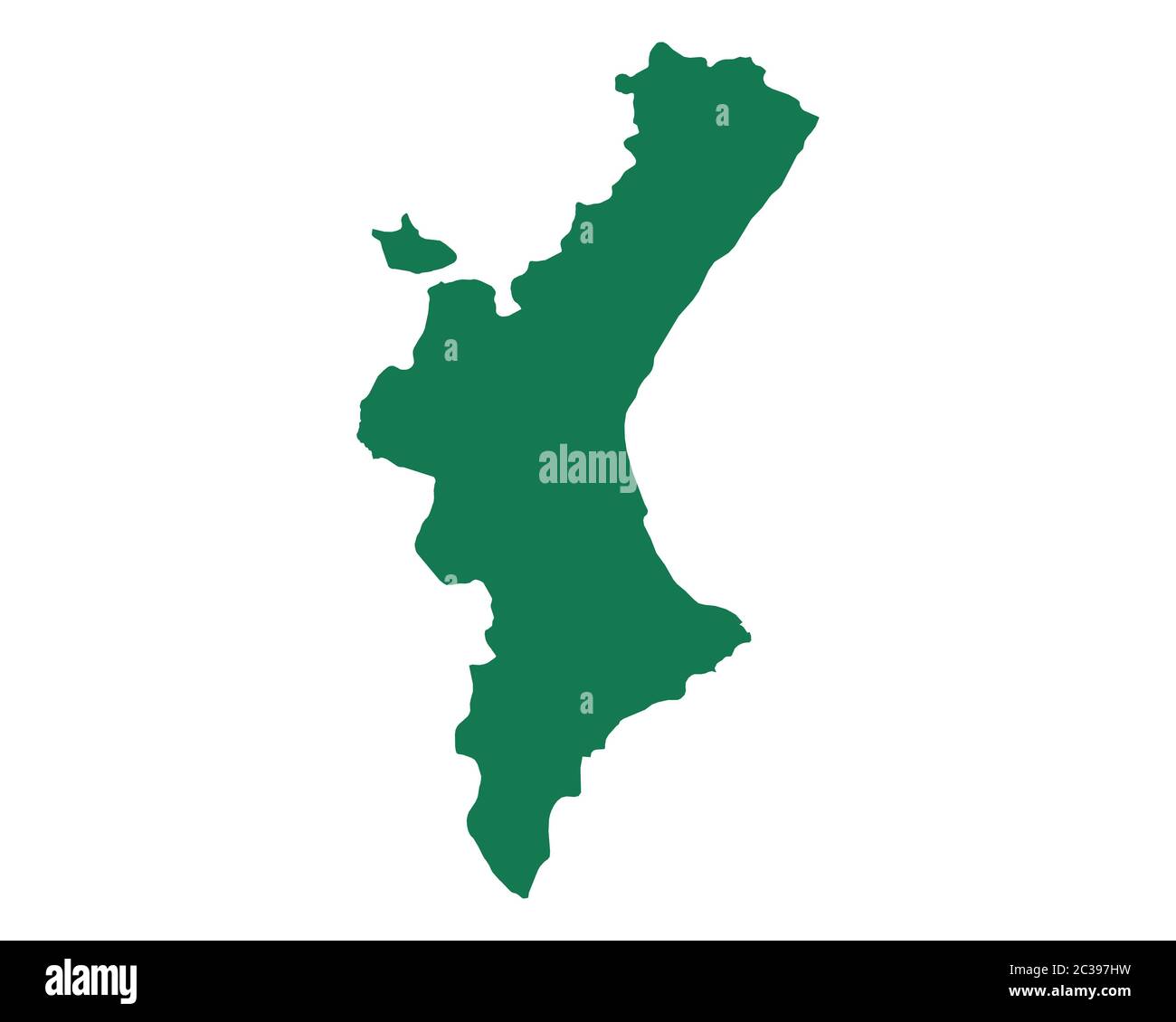 Map of Valencia Stock Photo - Alamy