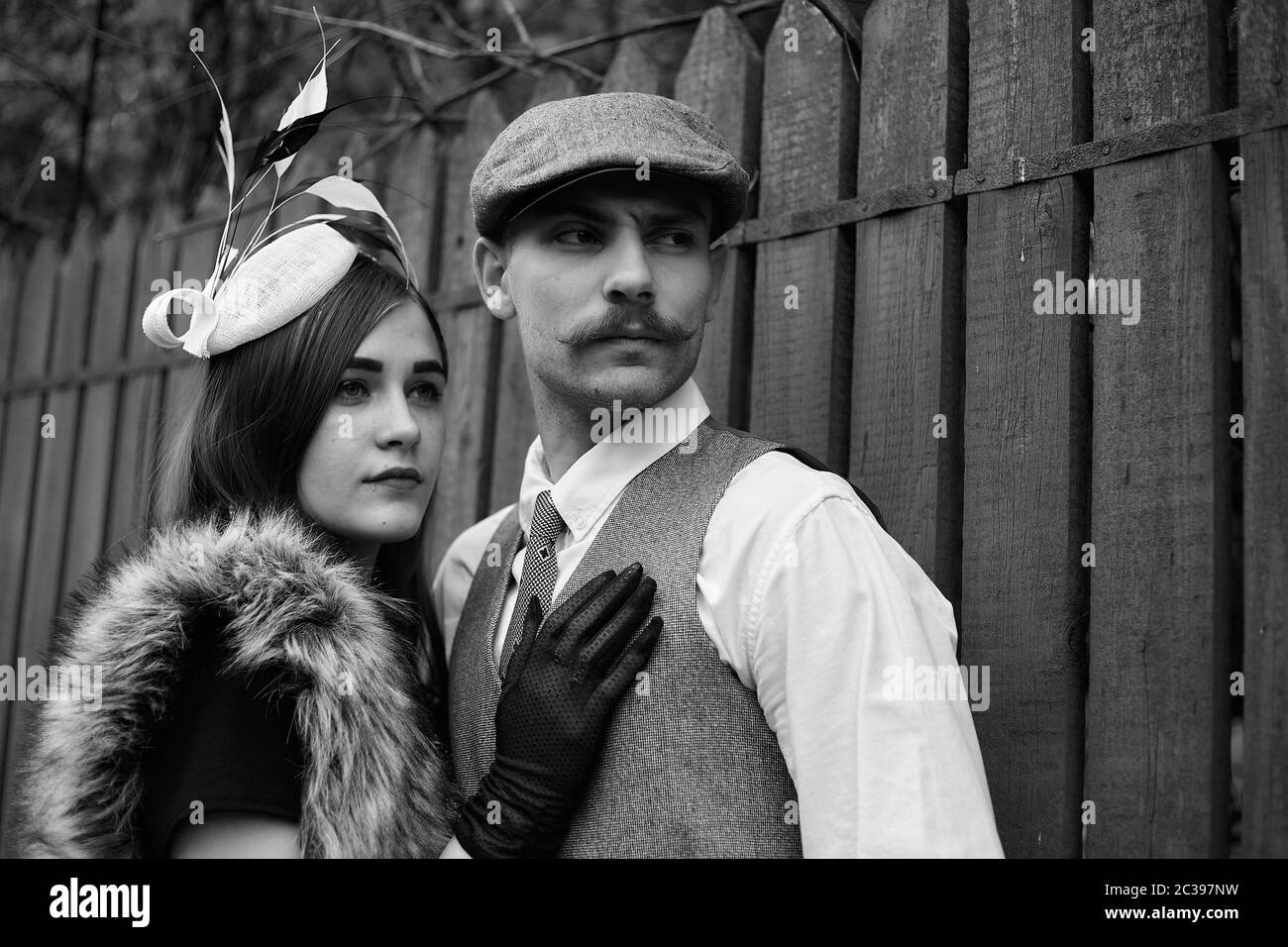 Vintage lady tie Black and White Stock Photos & Images - Alamy