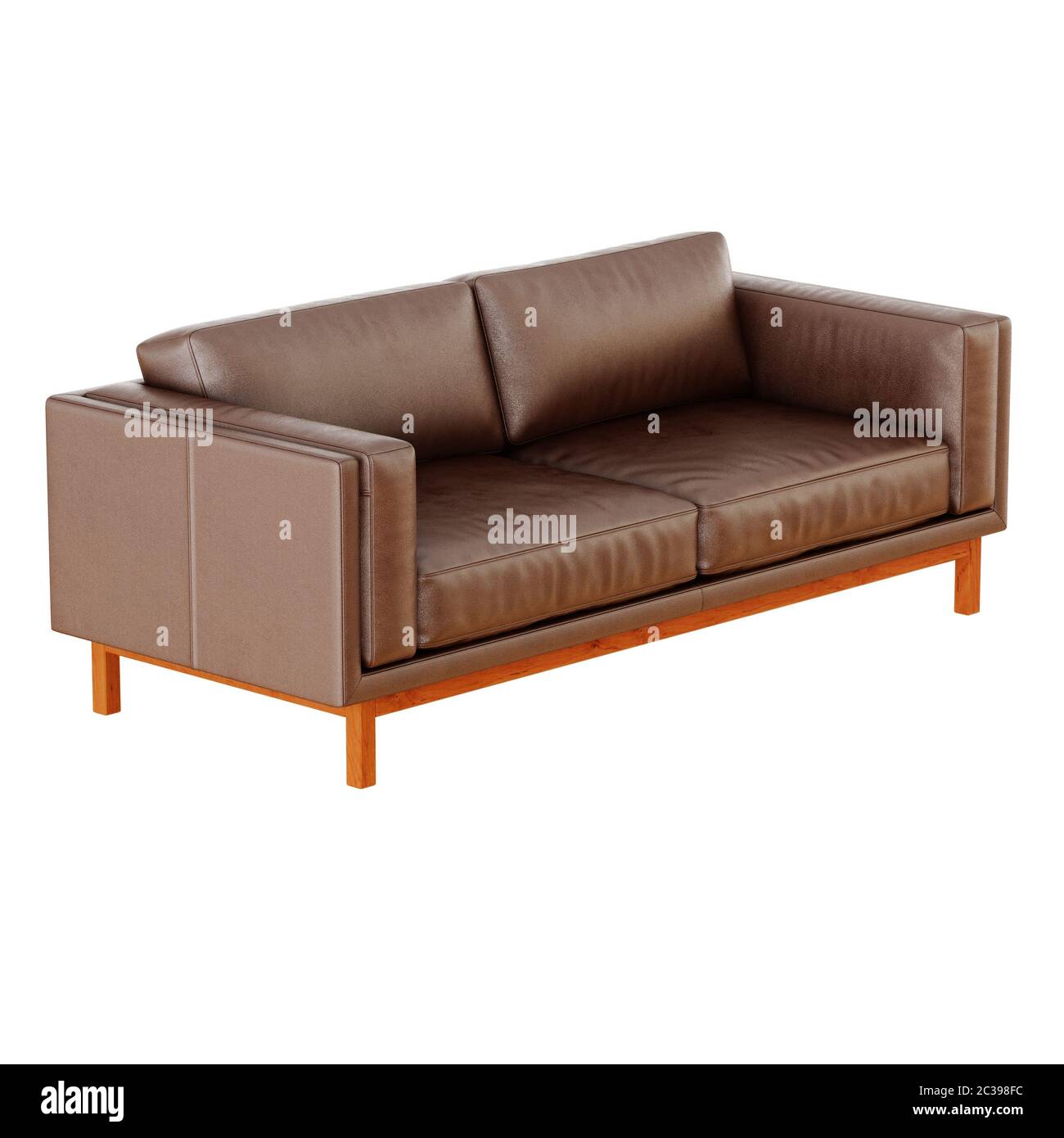 Top view brown leather sofa hi-res stock photography and images - Alamy