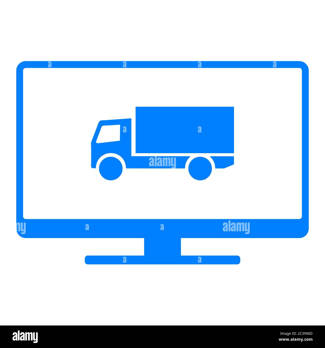 Truck and screen Stock Photo - Alamy