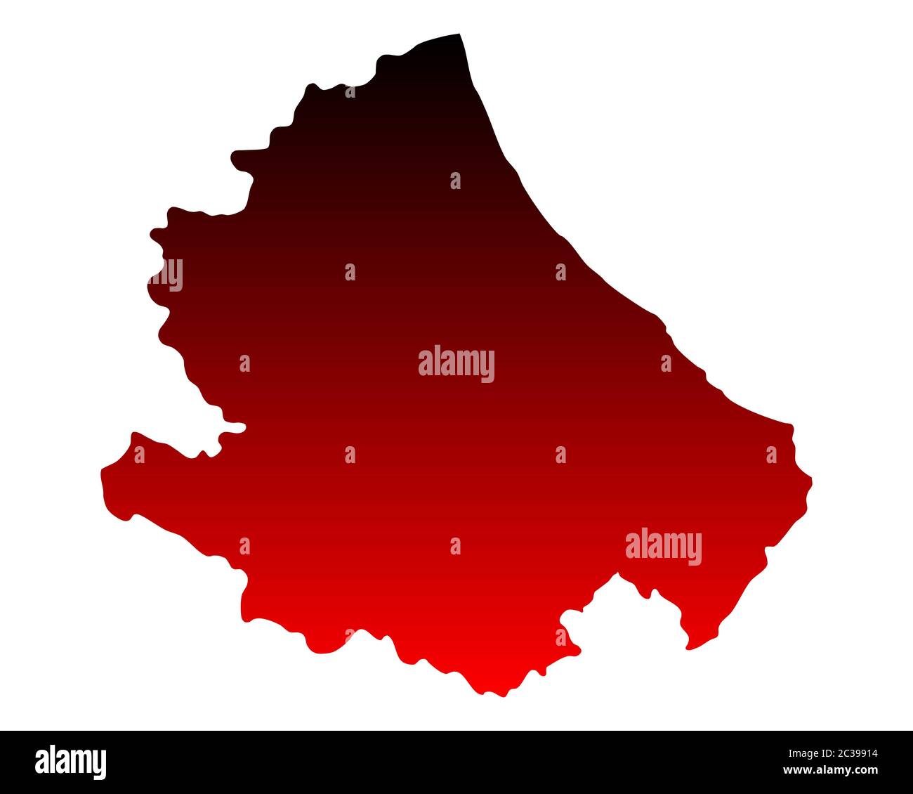 Map of Abruzzo Stock Photo - Alamy