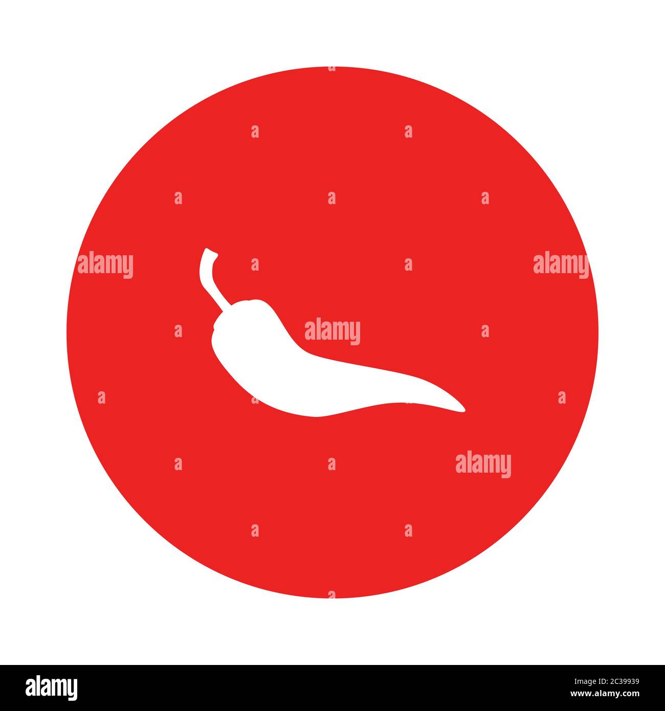 Chili pepper and circle Stock Photo - Alamy