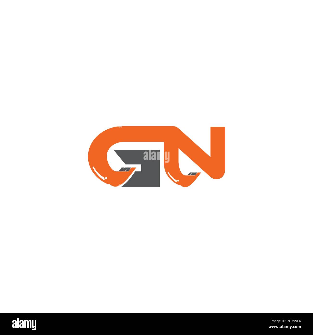 Letter gn vector vectors hi-res stock photography and images - Alamy