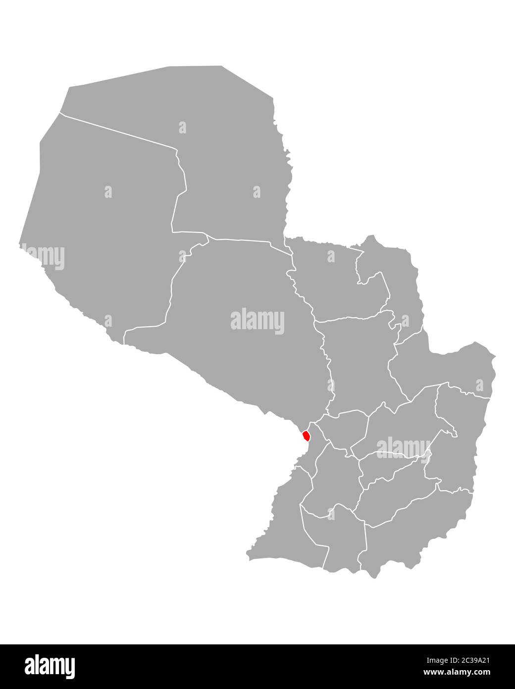 Map of Asuncion in Paraguay Stock Photo - Alamy