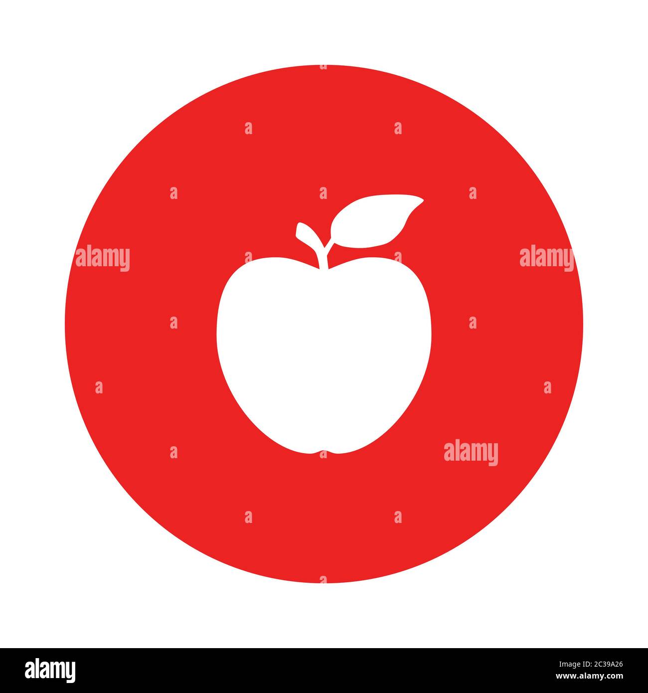 Apple and circle Stock Photo - Alamy