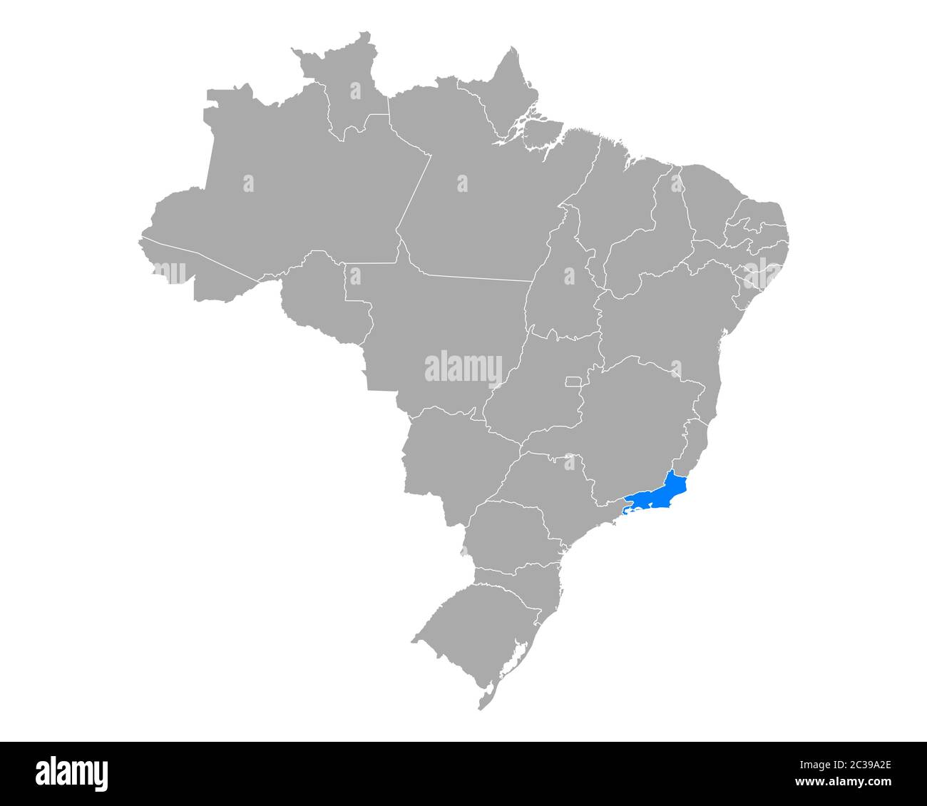 Map of Rio de Janeiro in Brazil Stock Photo - Alamy