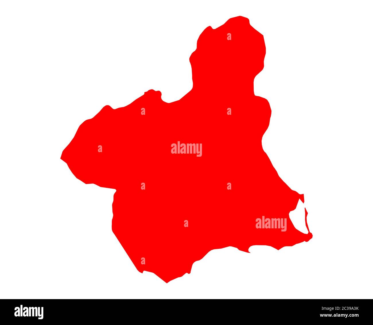 Map of Murcia Stock Photo - Alamy