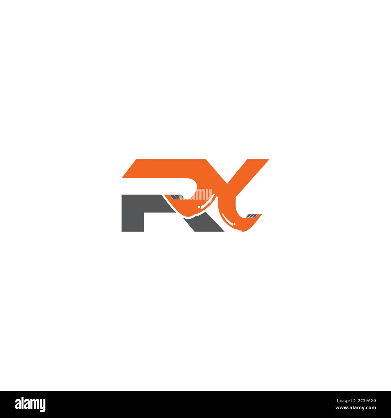 RY alphabet abstract initial letter logo design vector template Stock ...