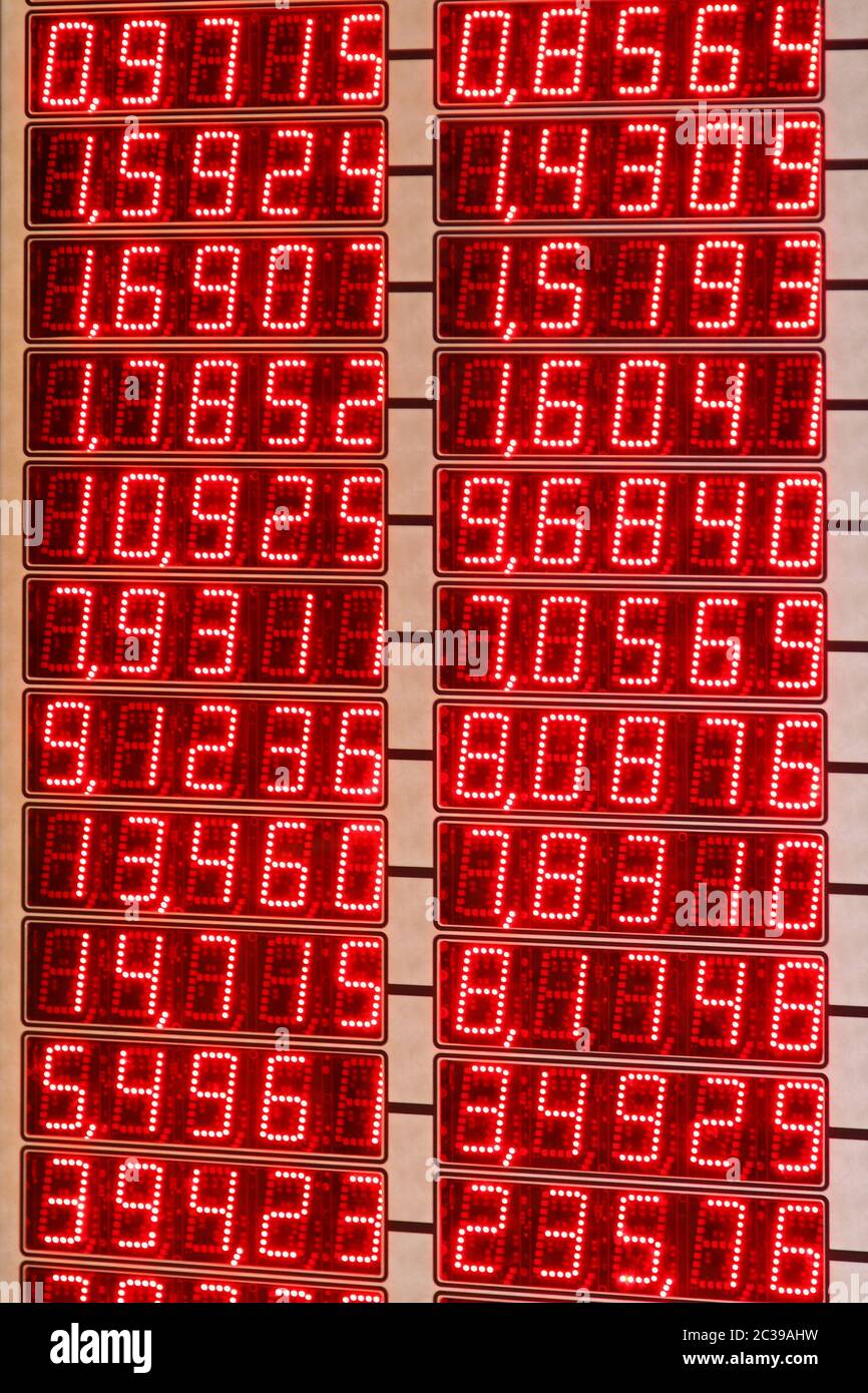 Led numbers hi-res stock photography and images - Alamy