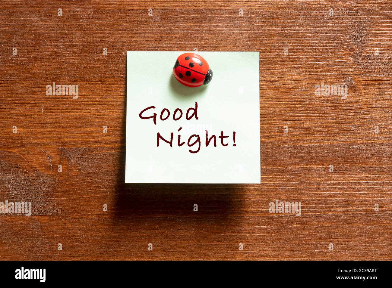 Good night writing hi-res stock photography and images - Alamy