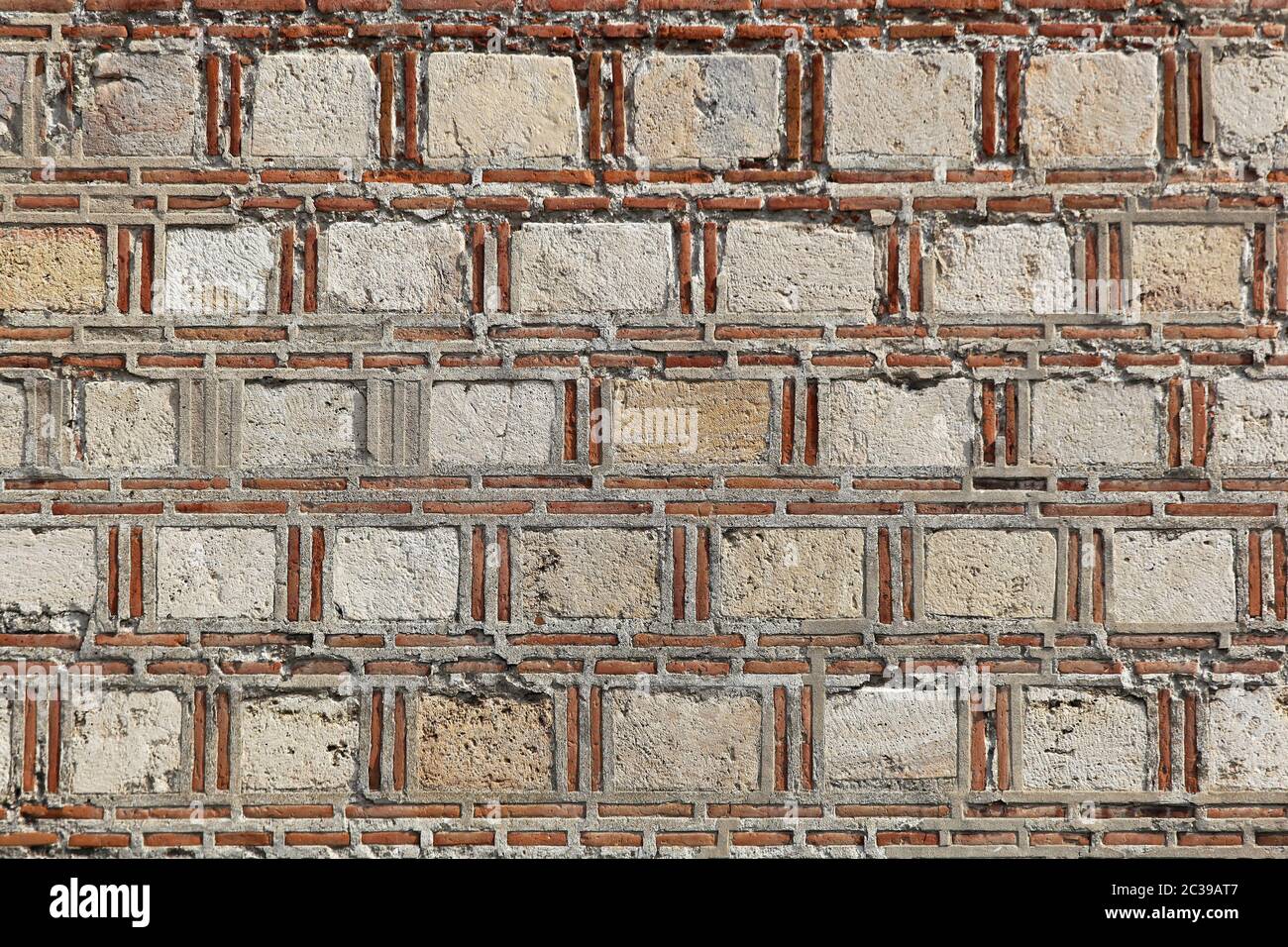 Original medieval brick wall at Old Bazaar Skopje Stock Photo - Alamy
