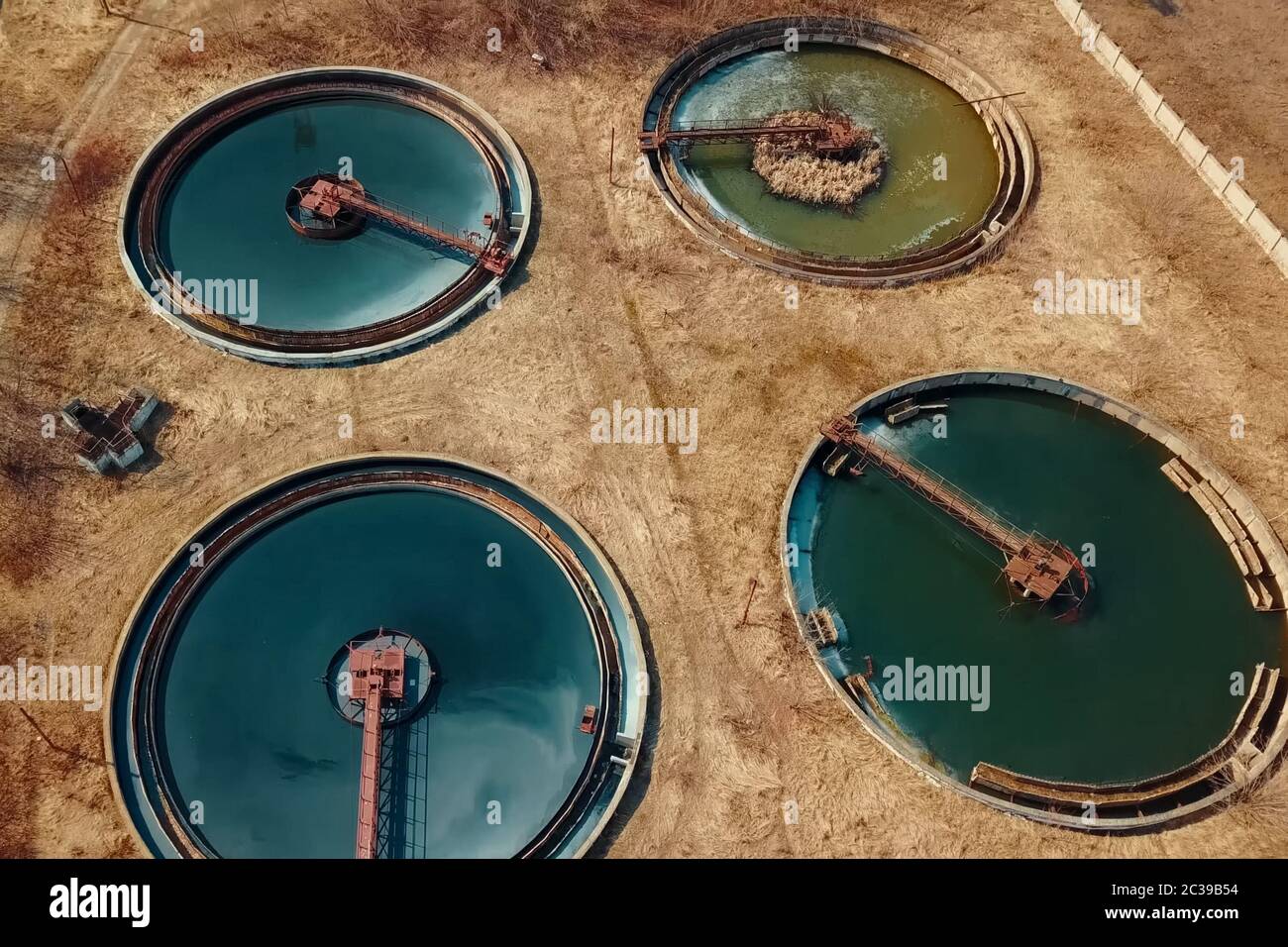 Treatment facilities, wastewater treatment infrastructure. Sewage ...