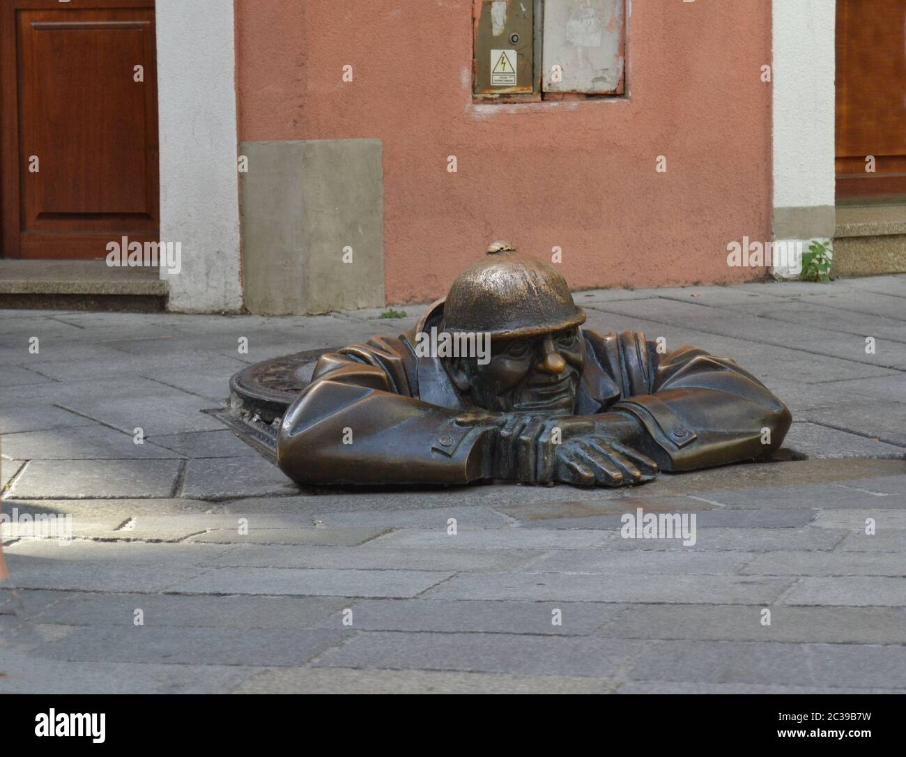 Homeless city worker hi-res stock photography and images - Alamy
