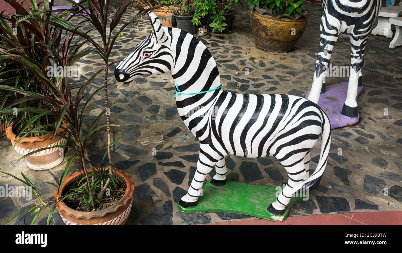 holy spiritual culture thai hindu zebra asia animal statue Stock Photo ...