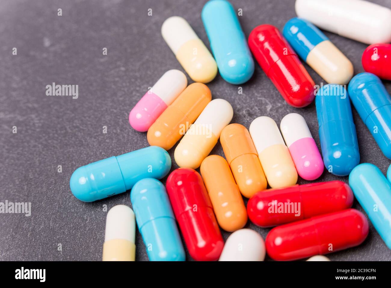 different Tablets pills capsule heap mix therapy drugs Stock Photo - Alamy