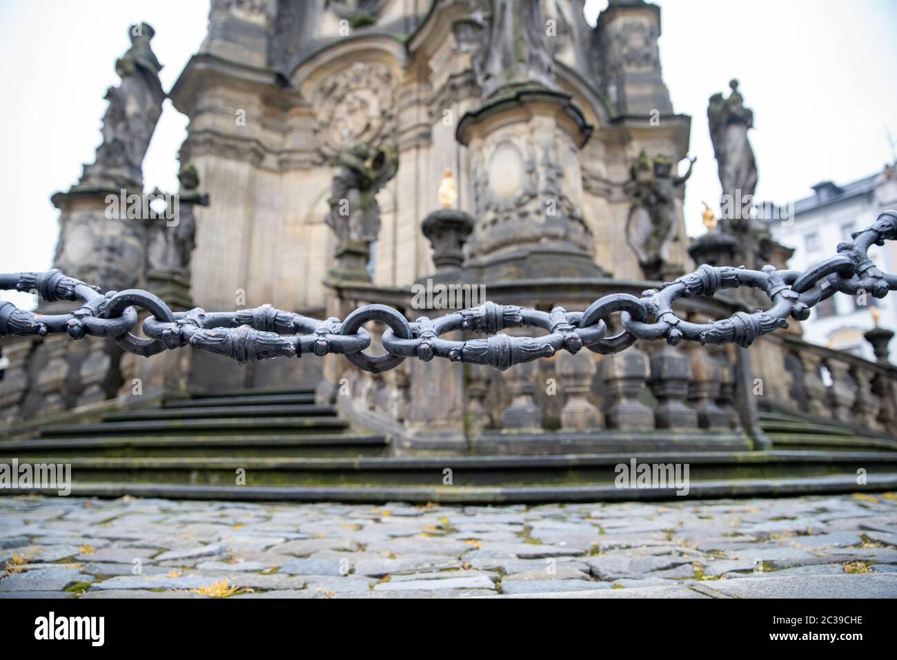 Monuments and streets in Olomouc, Czech Republic in summer Stock Photo ...