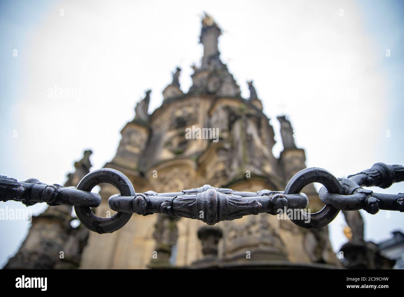 Monuments and streets in Olomouc, Czech Republic in summer Stock Photo ...