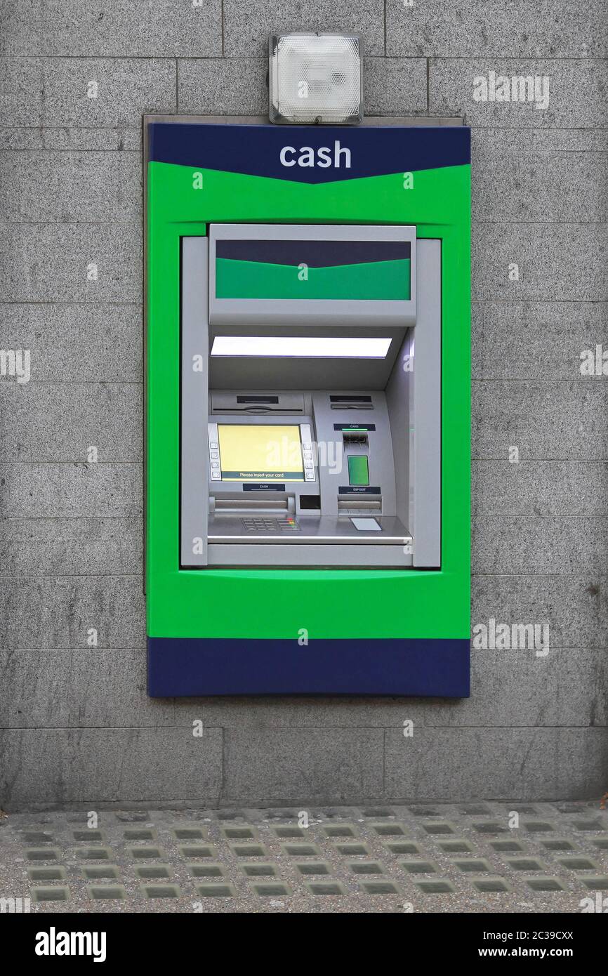 Automated teller machine cashpoint hole in the wall Stock Photo - Alamy