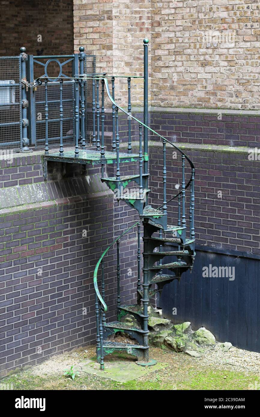 Old rusty spiral staircase hi-res stock photography and images - Alamy
