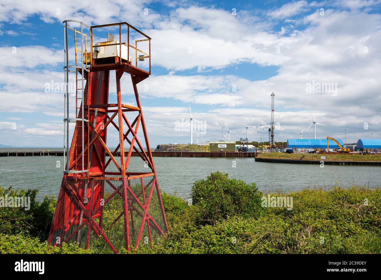 Uk Cumbria Workington Harbour Wind High Resolution Stock Photography ...