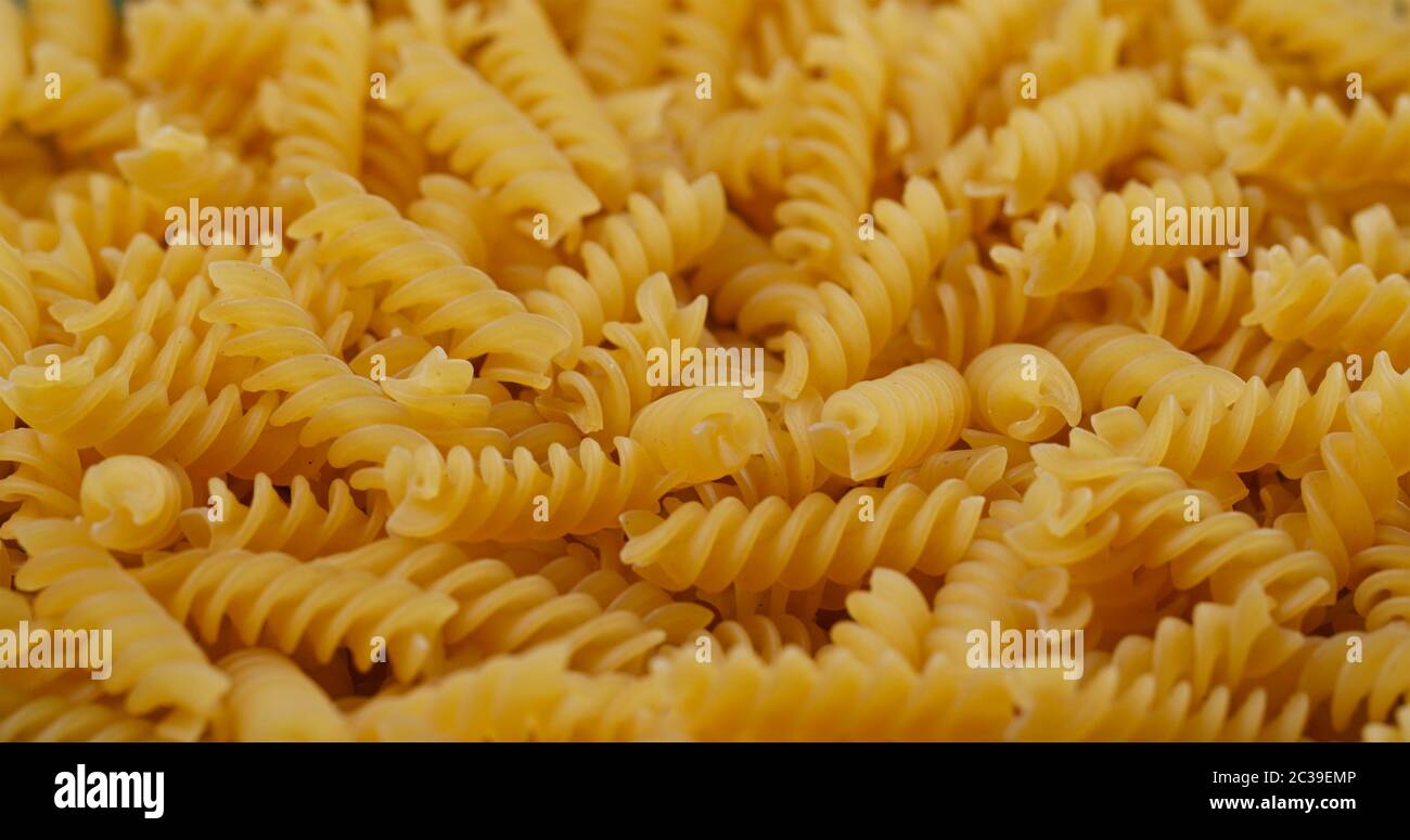 Pile of fusilli close up Stock Photo - Alamy