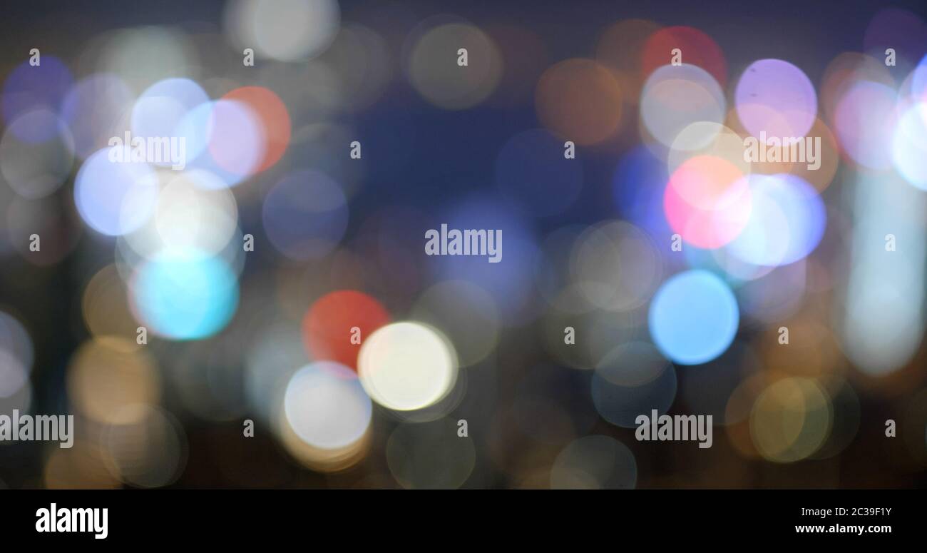 Blur view of the city at night Stock Photo - Alamy