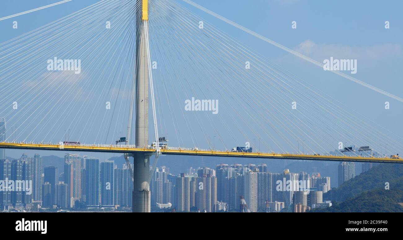 Ching Yi, Hong Kong 24 November 2019: Ting Kau Bridge Stock Photo - Alamy