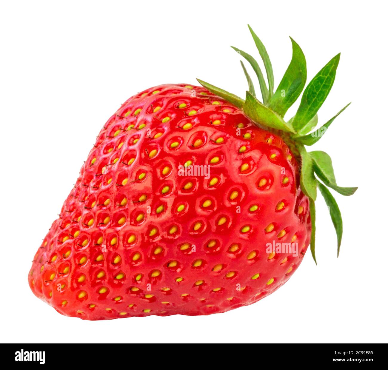 Strawberry isolated on white background. Clipping Path Stock Photo - Alamy