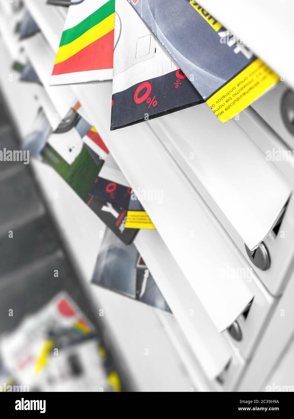 Modern metal mail boxes Stock Photo - Alamy