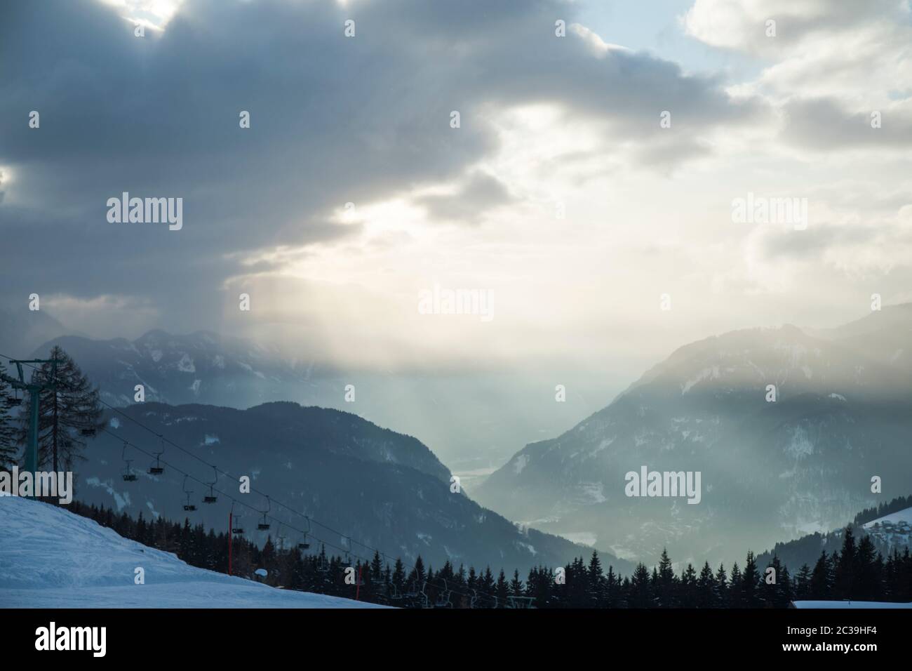 Winter nature landscape, amazing mountain view Stock Photo - Alamy