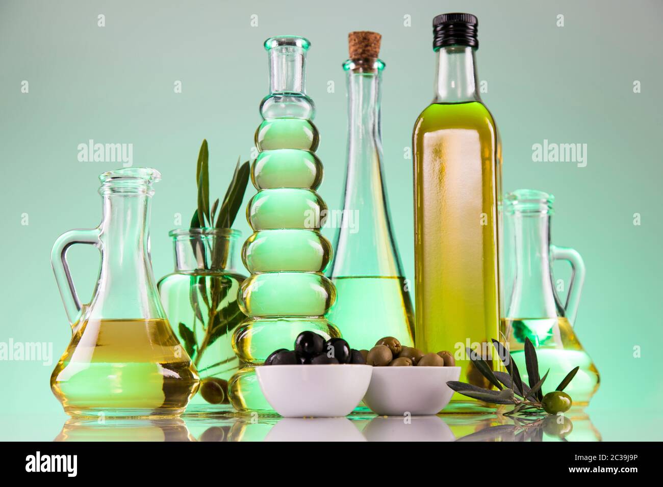 Cooking and food oil products Stock Photo - Alamy