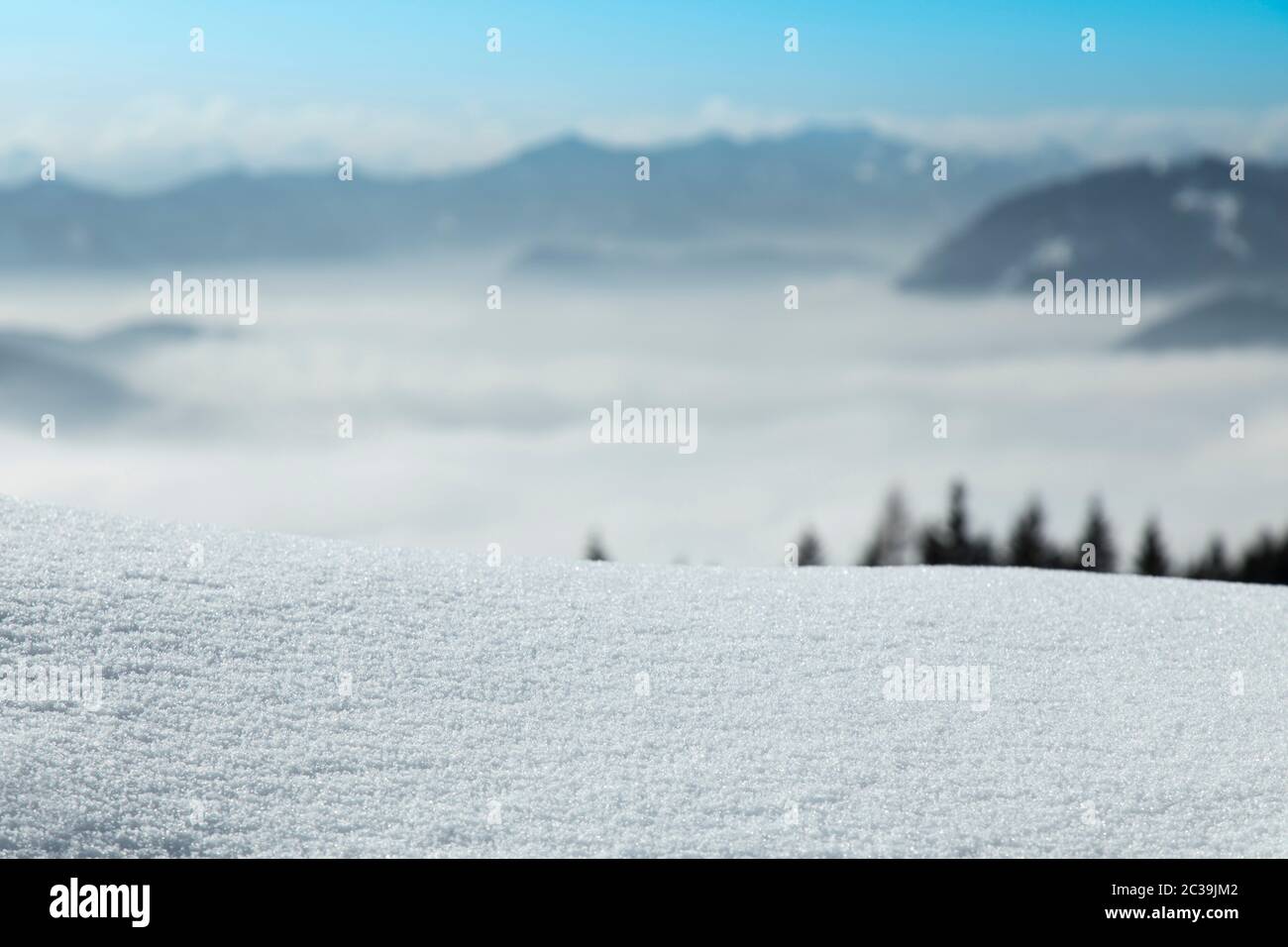Landscape background, Mountains and winter space for your text Stock ...